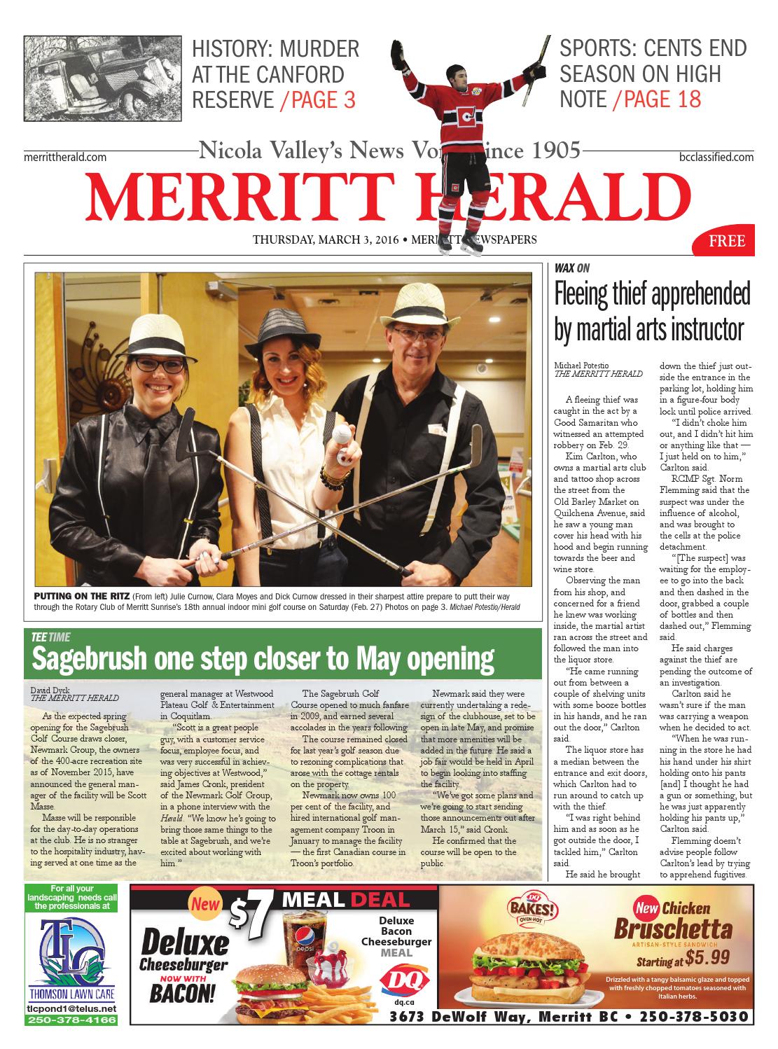 Merritt Herald, March 03, 2016 by Black Press Media Group - Issuu
