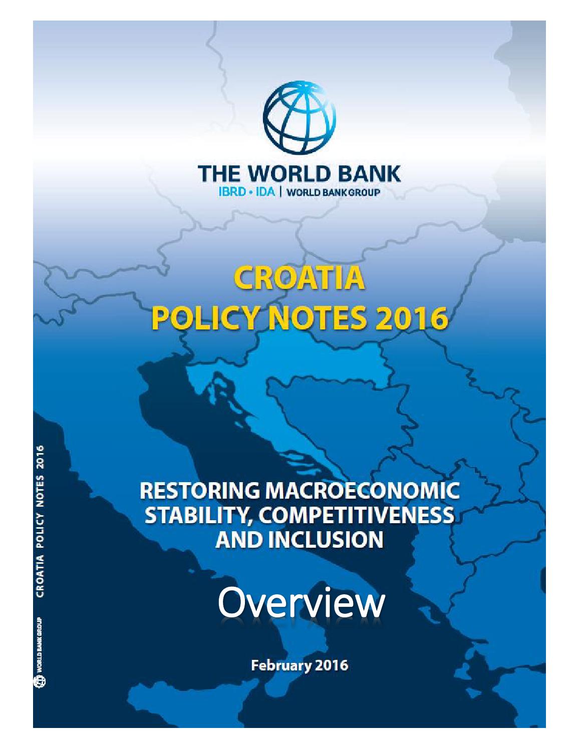 Overview: Restoring Macroeconomic Stability, Competitiveness and ...