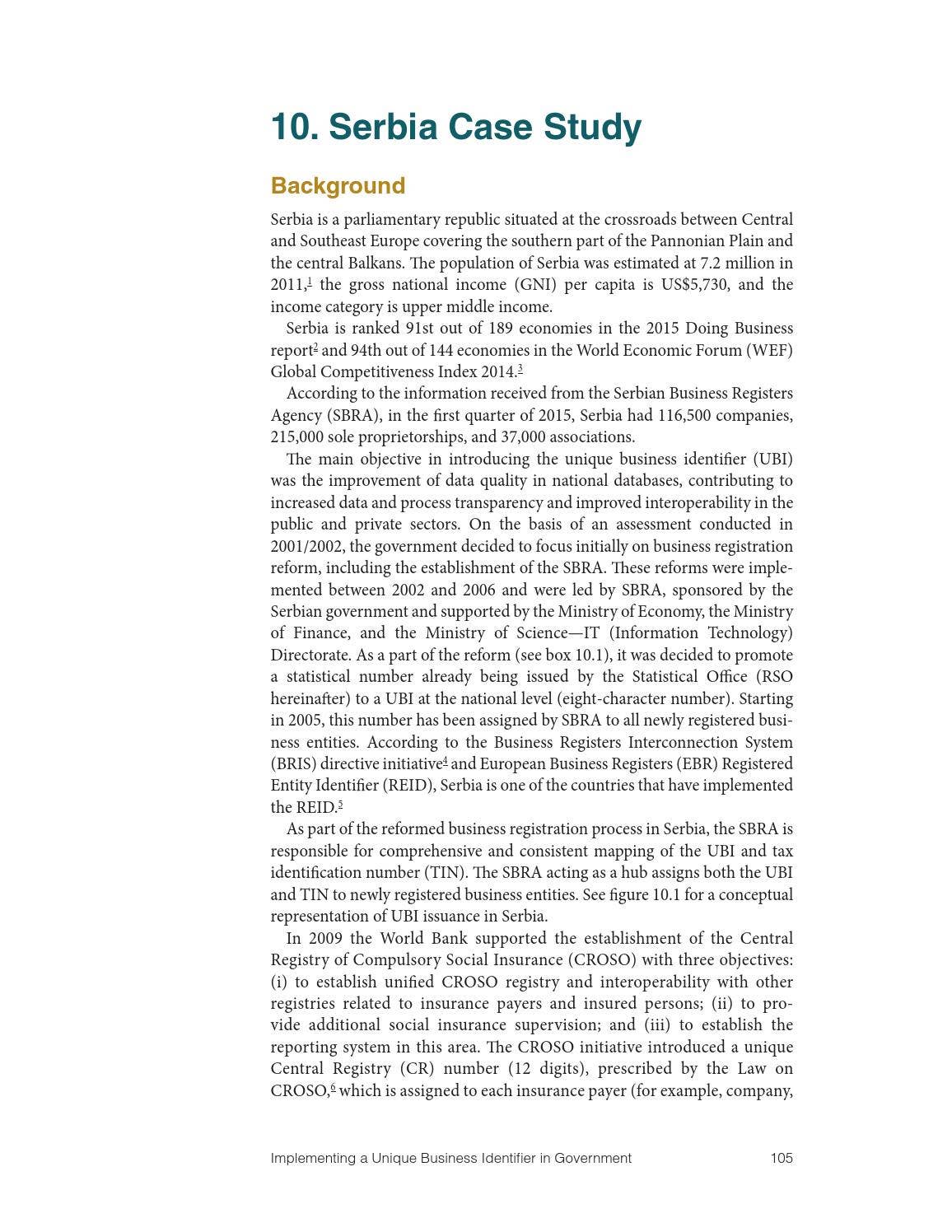 Implementing a Unique Business Identifier in Government by World Bank ...