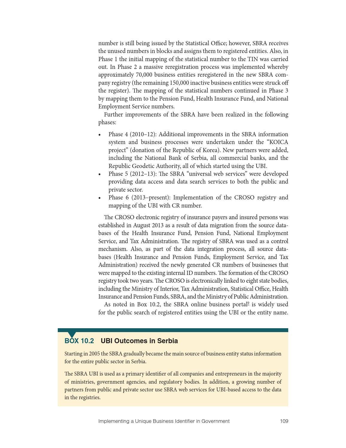 Implementing a Unique Business Identifier in Government by World Bank ...