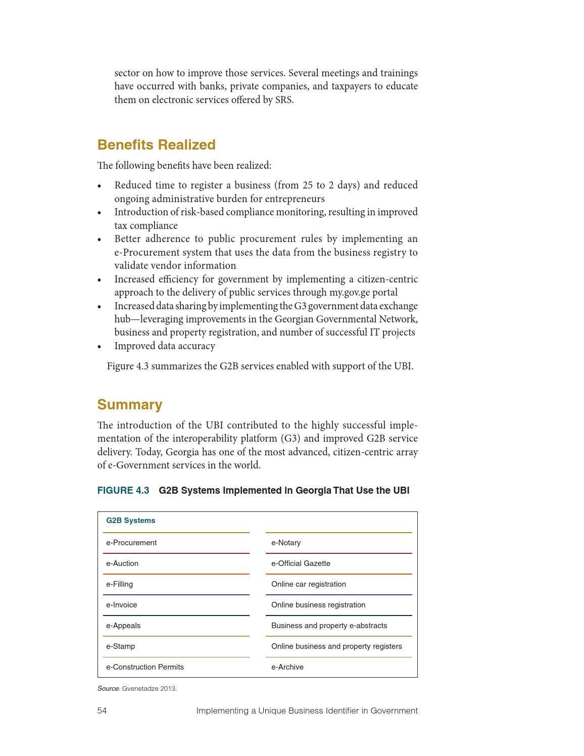 Implementing a Unique Business Identifier in Government by World Bank ...