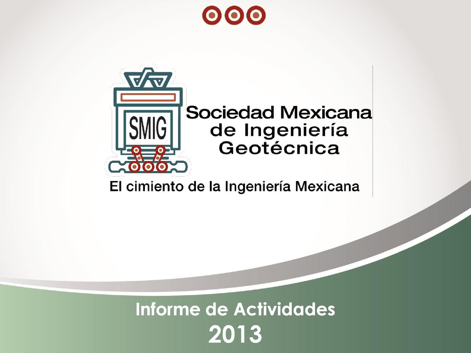 Informe Actividades SMIG - 2013 by SMIG - Issuu