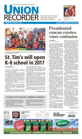 Union recorder 030316 by Enquirer Media - Issuu