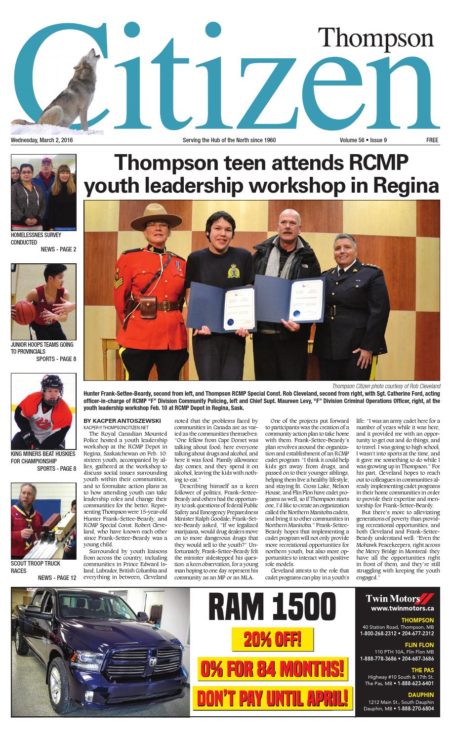 March 02 2016 by Thompson Citizen - Issuu