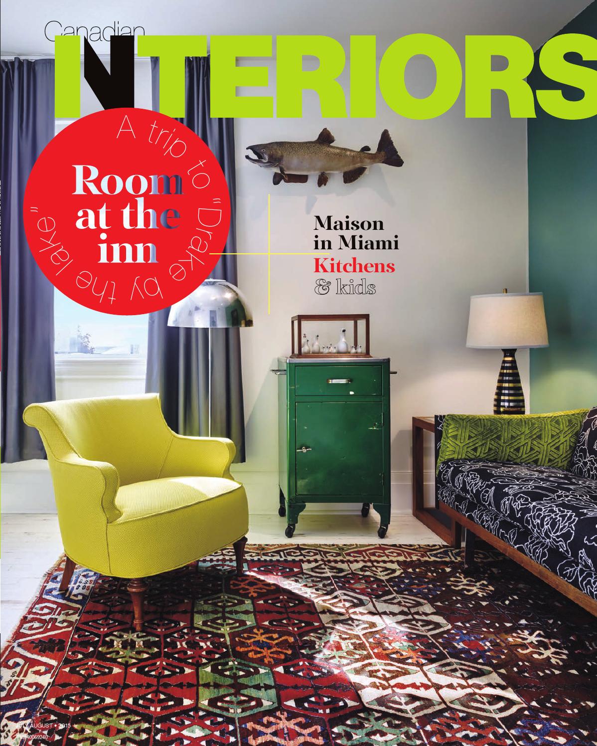 Canadian Interiors July/August 2015 by IQ Business Media - Issuu