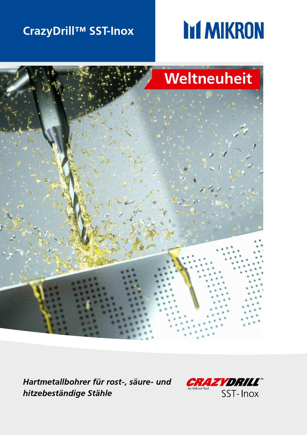 Mikron Tool - DE Crazydrill SST-Inox by Prealpina Suisse GmbH - Issuu