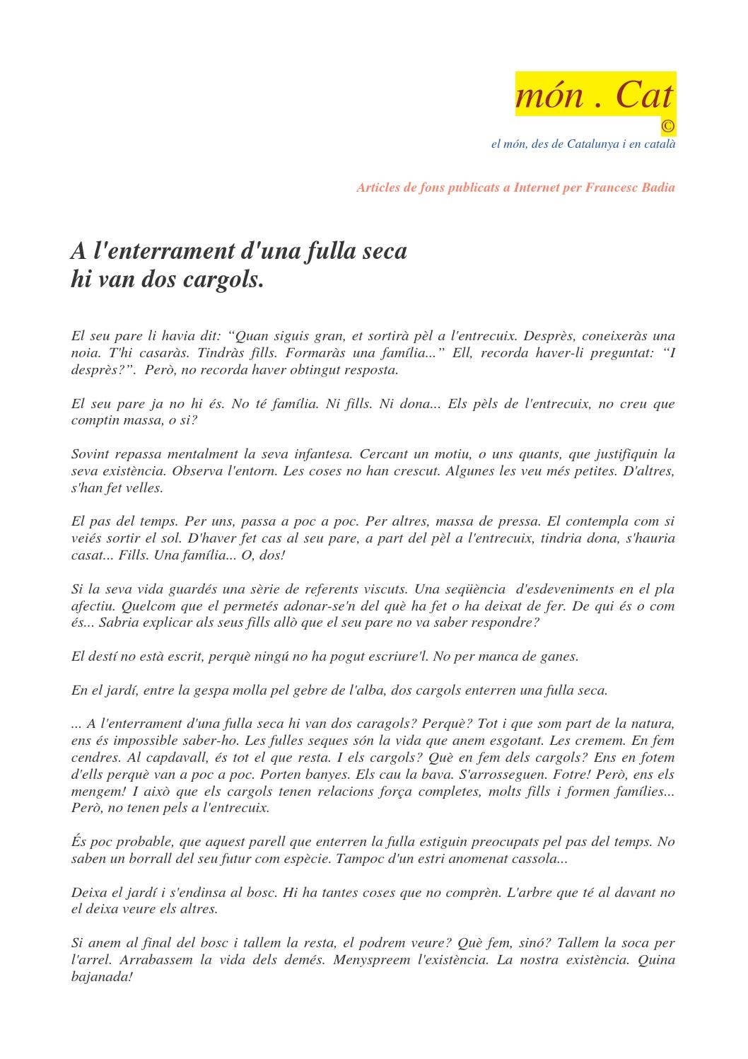 Món.cat. Francesc Badia by Francesc Badia - Issuu