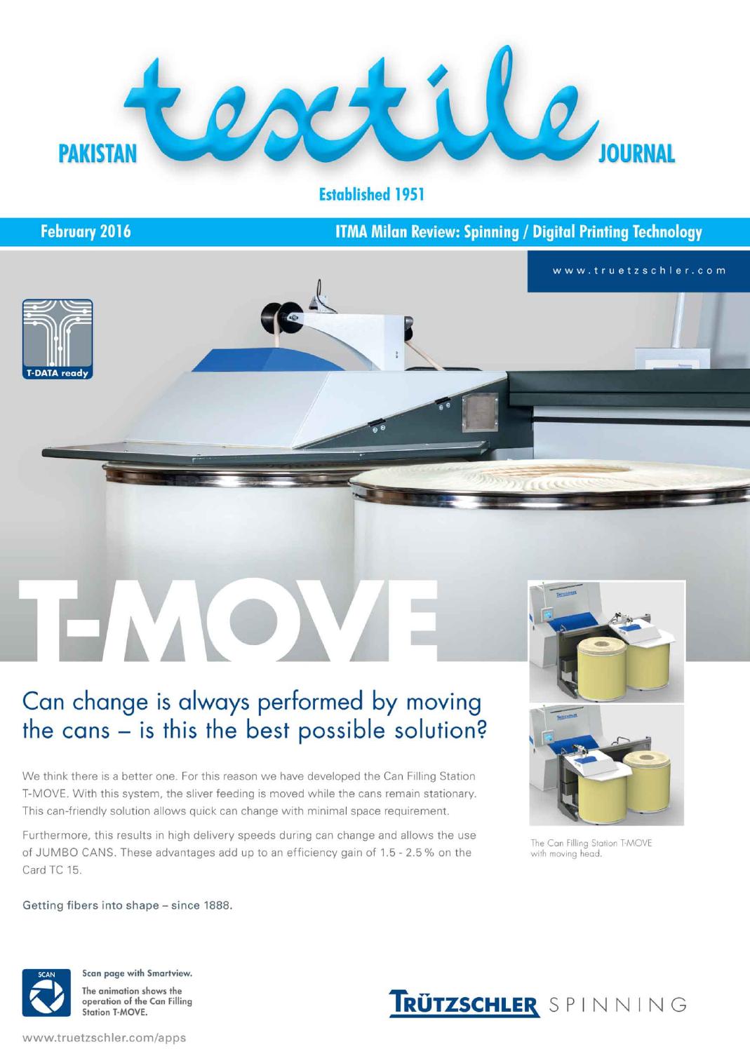 Pakistan Textile Journal, February-2016 by Pakistan Textile Journal - Issuu