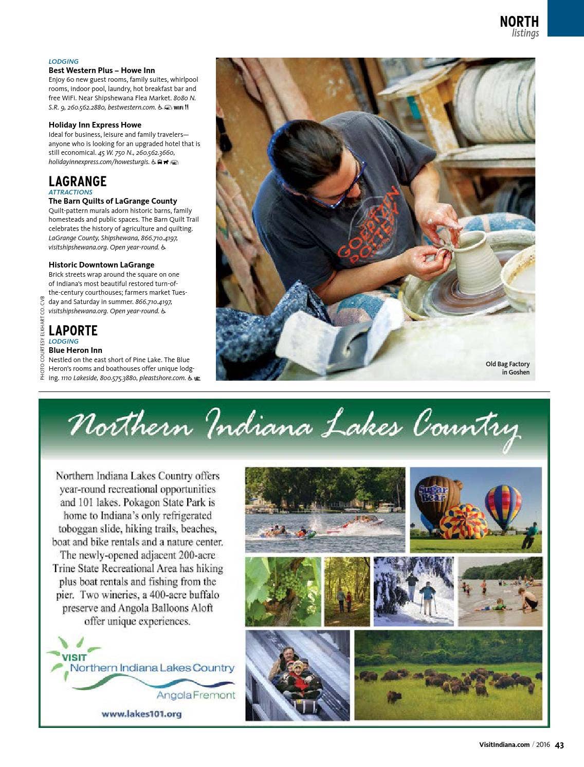 Indiana Travel Guide - 2016 Bicentennial Edition by Propeller Marketing ...