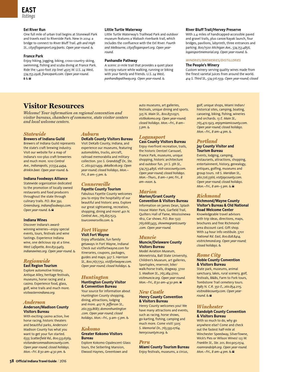 Indiana Travel Guide - 2016 Bicentennial Edition by Propeller Marketing ...