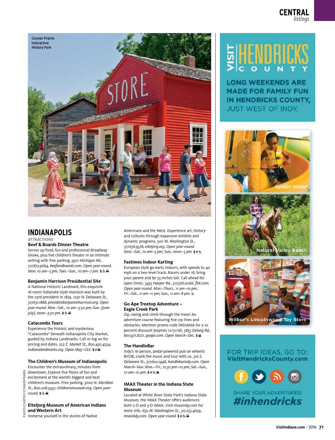 Indiana Travel Guide - 2016 Bicentennial Edition by Propeller Marketing ...