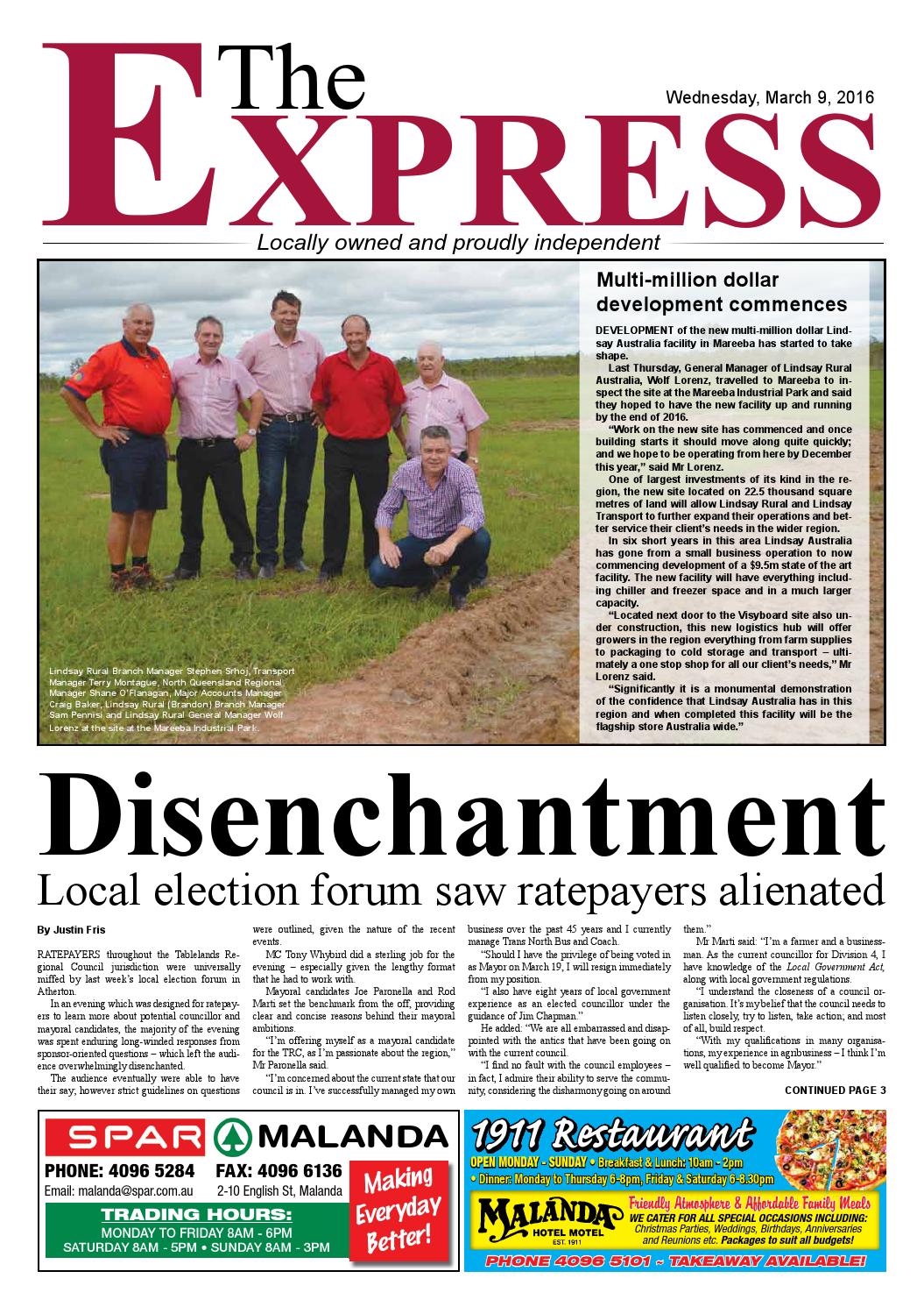 The Express Newspaper 9th March 2016 by Carlo Portella - Issuu