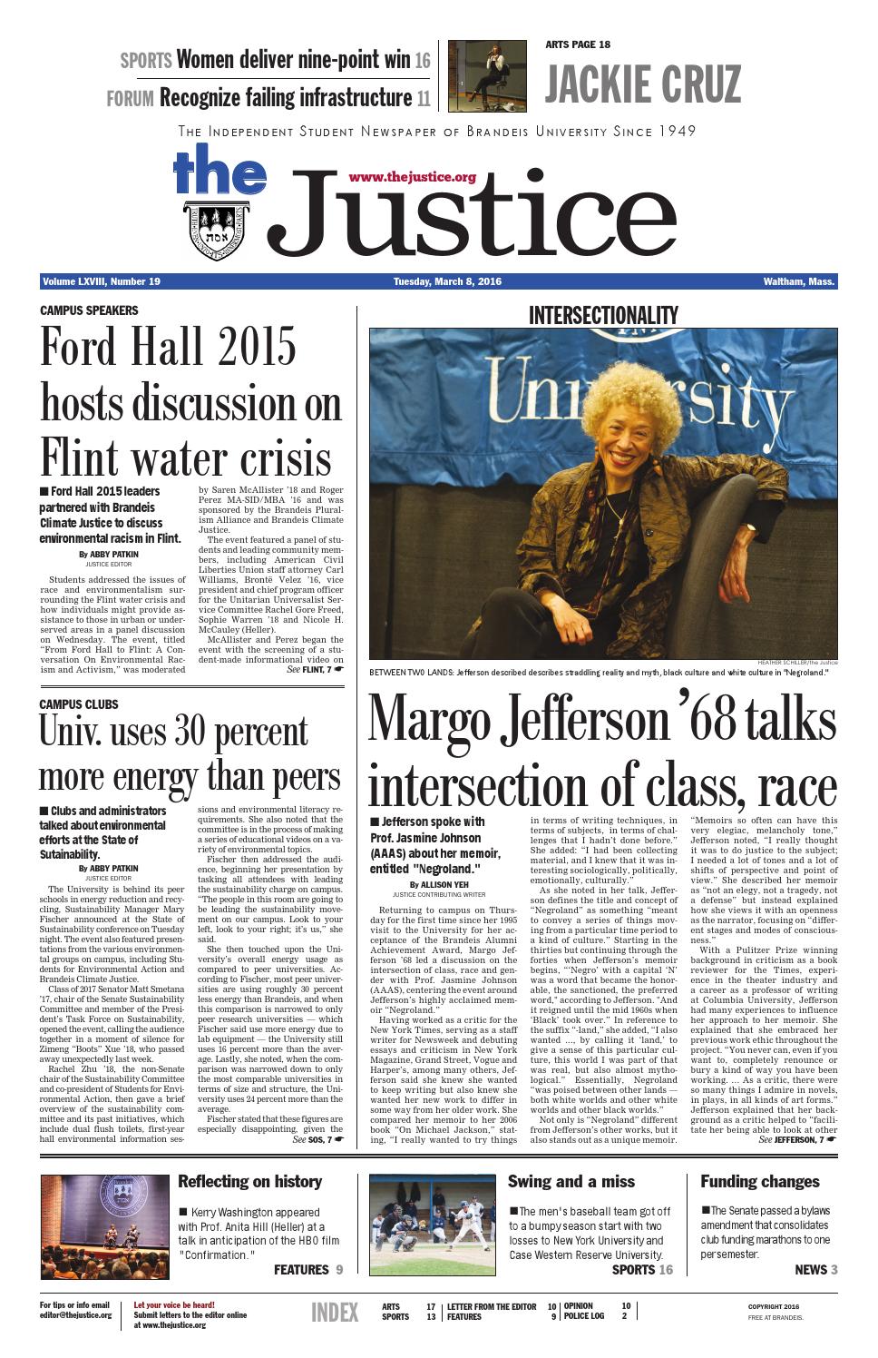 The Justice, March 8, 2016 by The Justice - Issuu