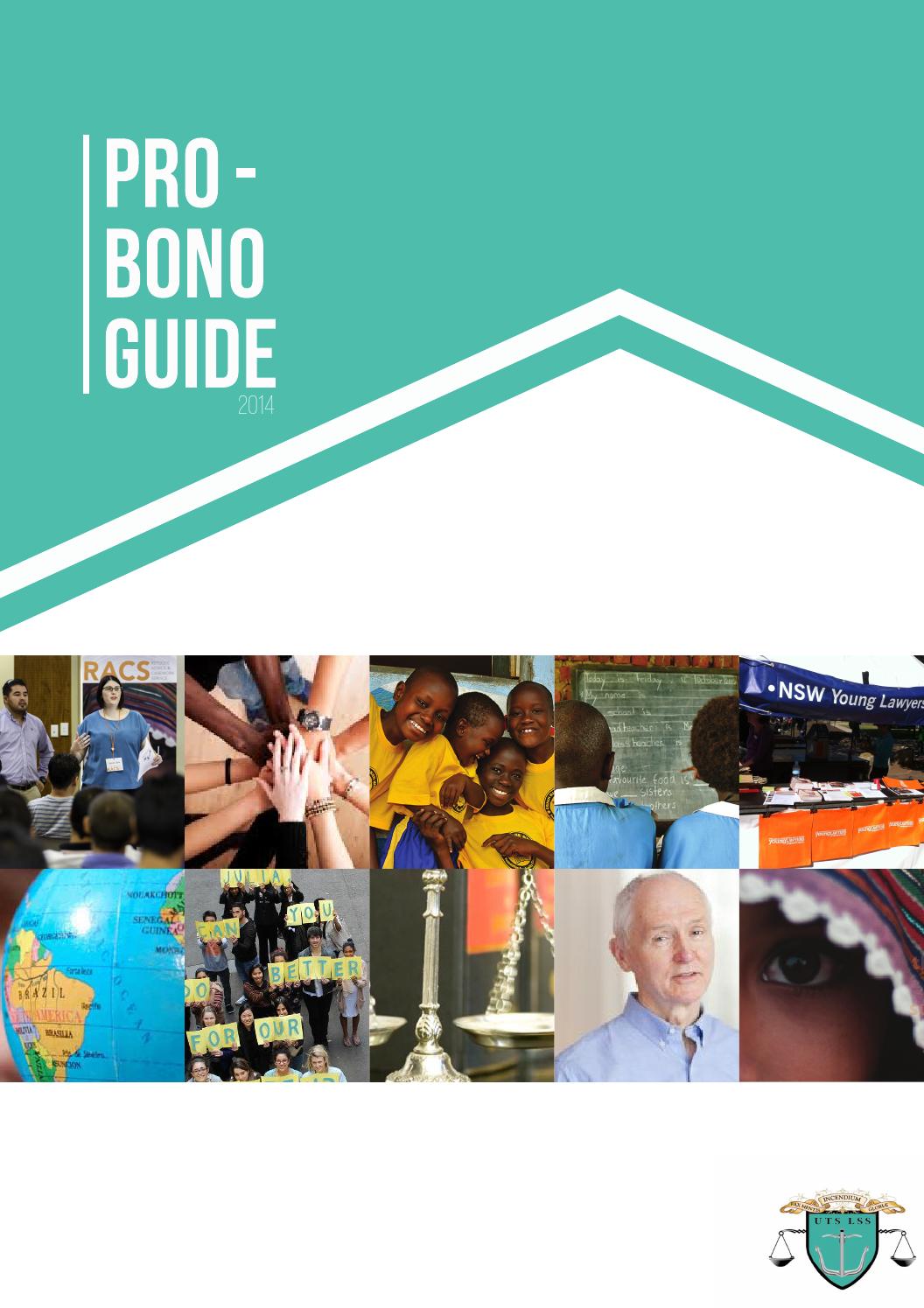 2014 Pro Bono Guide by UTS Law Students' Society - Issuu
