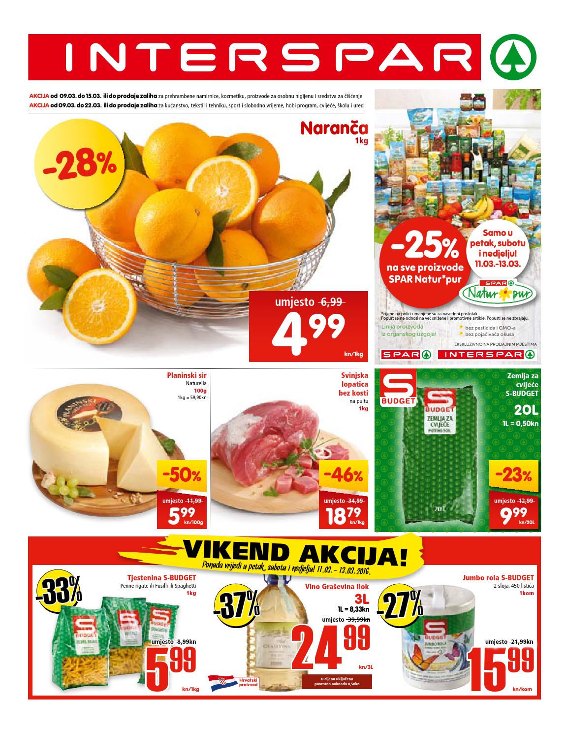 Interspar katalog akcija od 09.-22.03.2016. by Catalog.hr - Issuu