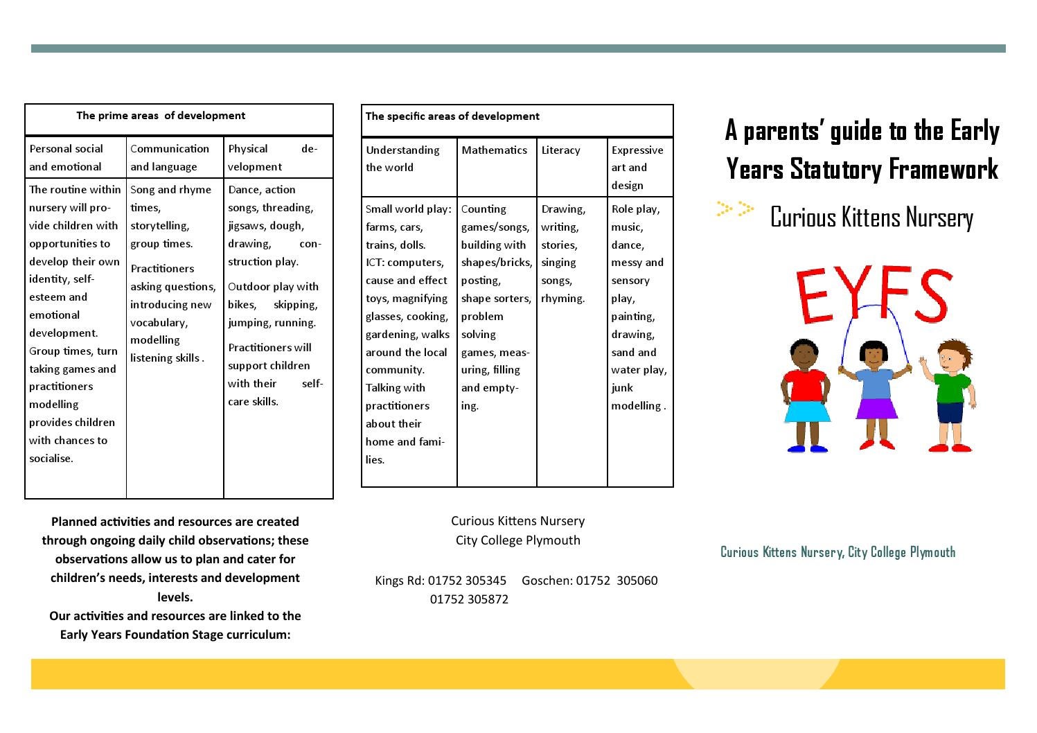 Early Years Statuatory Framework Guide by City College Plymouth - Issuu