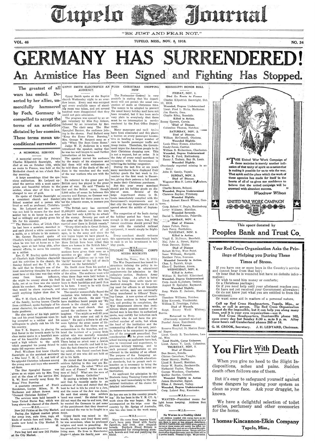 1918, November 11 - Germany Surrenders by Journal Inc - Issuu