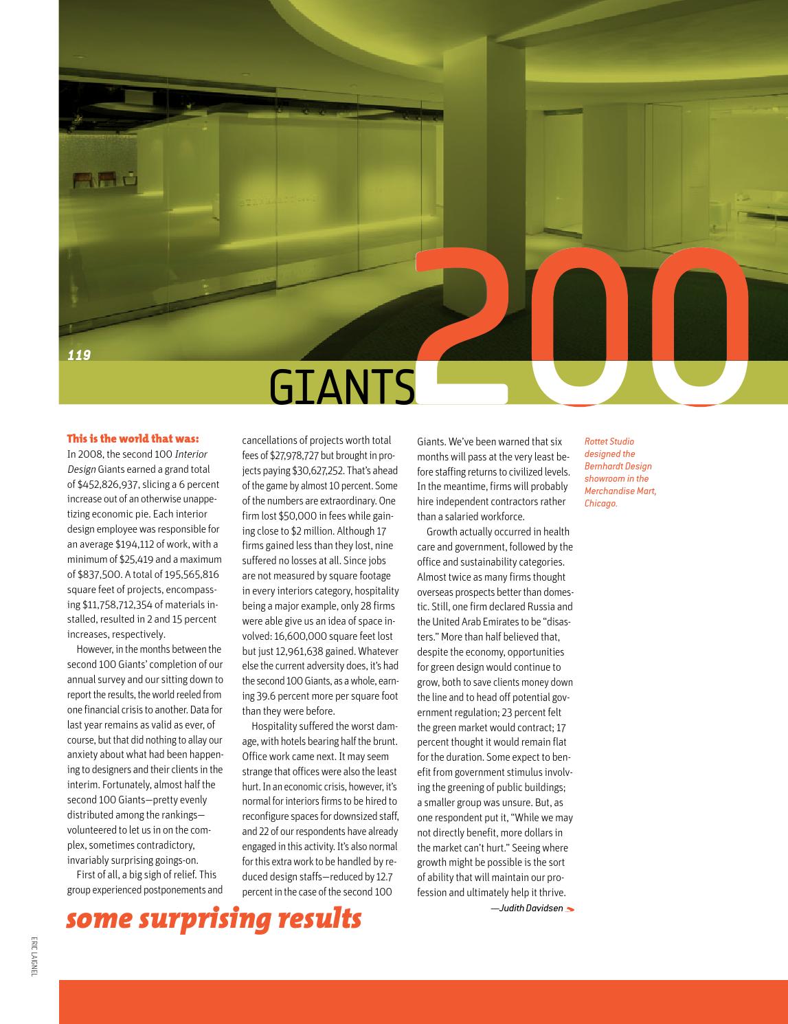 Interior Design Magazine's Top 200 Giants July 2009 by Spacesmith - Issuu