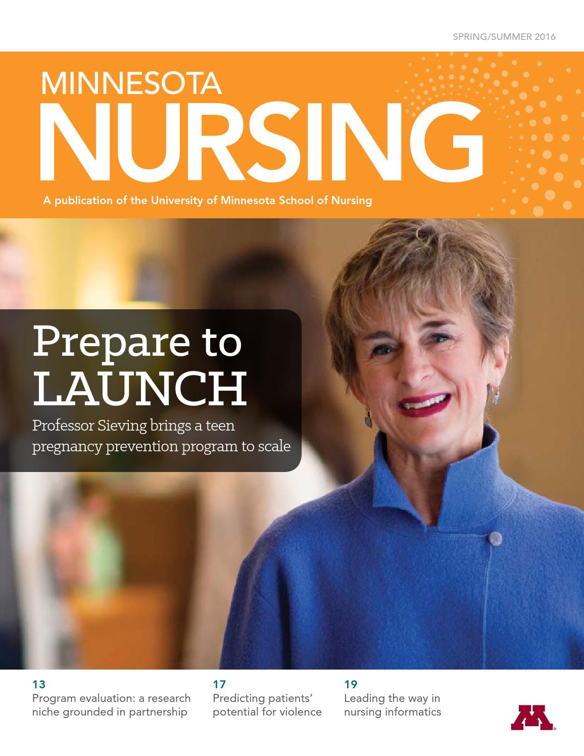 Minnesota Nursing Spring Summer 2016 by School of Nursing - Issuu