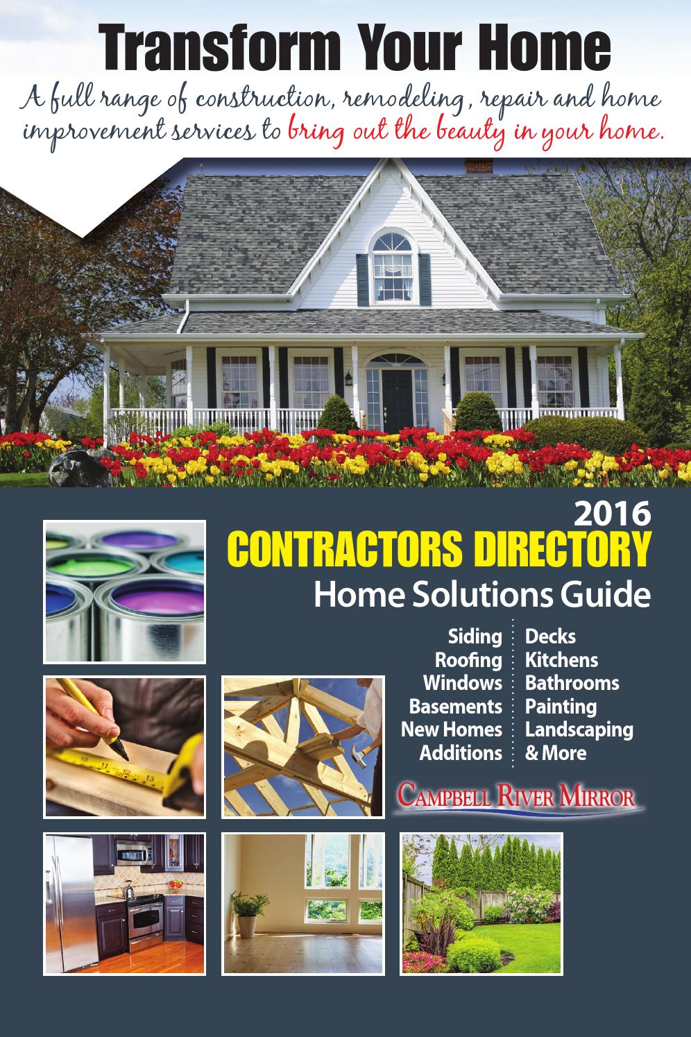 Special Features - 2016 Contractors Directory by Black Press Media ...
