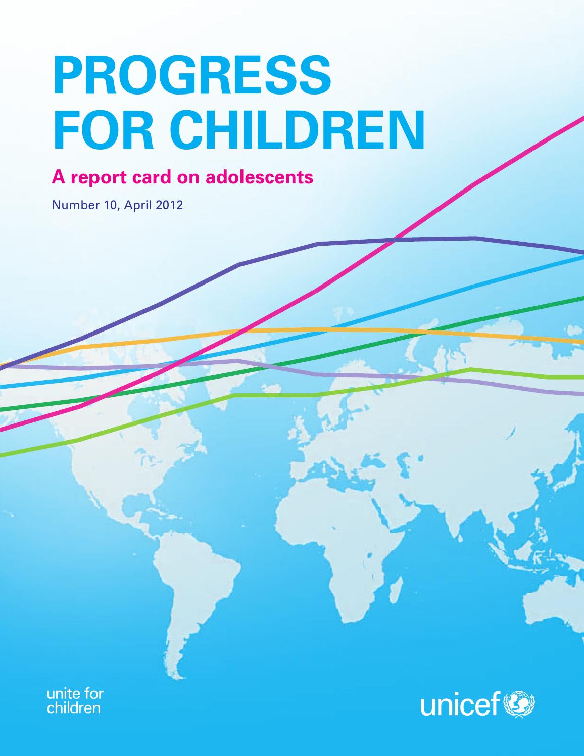 Progress for Children: A report card on adolescents by United Nations ...