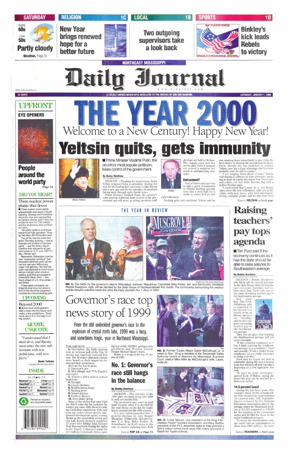 2000, January 1 - The New Year by Journal Inc - Issuu