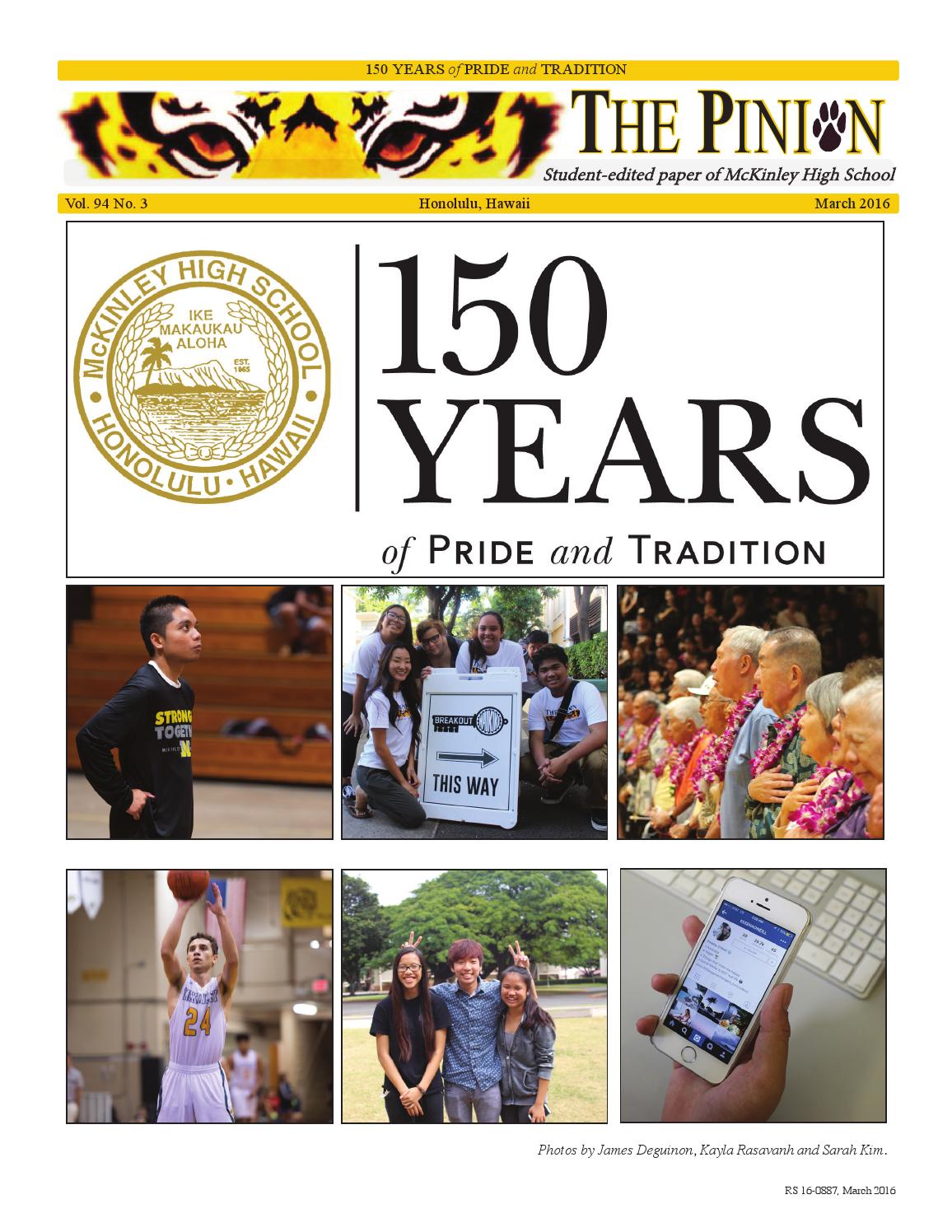 The Pinion Vol. 94 No. 3 by The Pinion - McKinley High School - Issuu