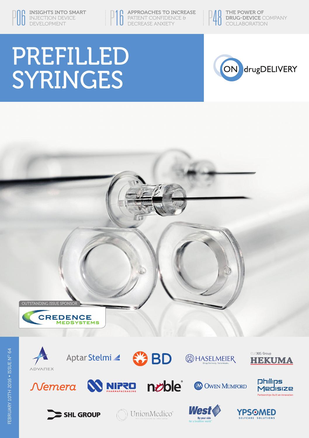 Prefilled Syringes Ondrugdelivery Issue 64 February 2016 By