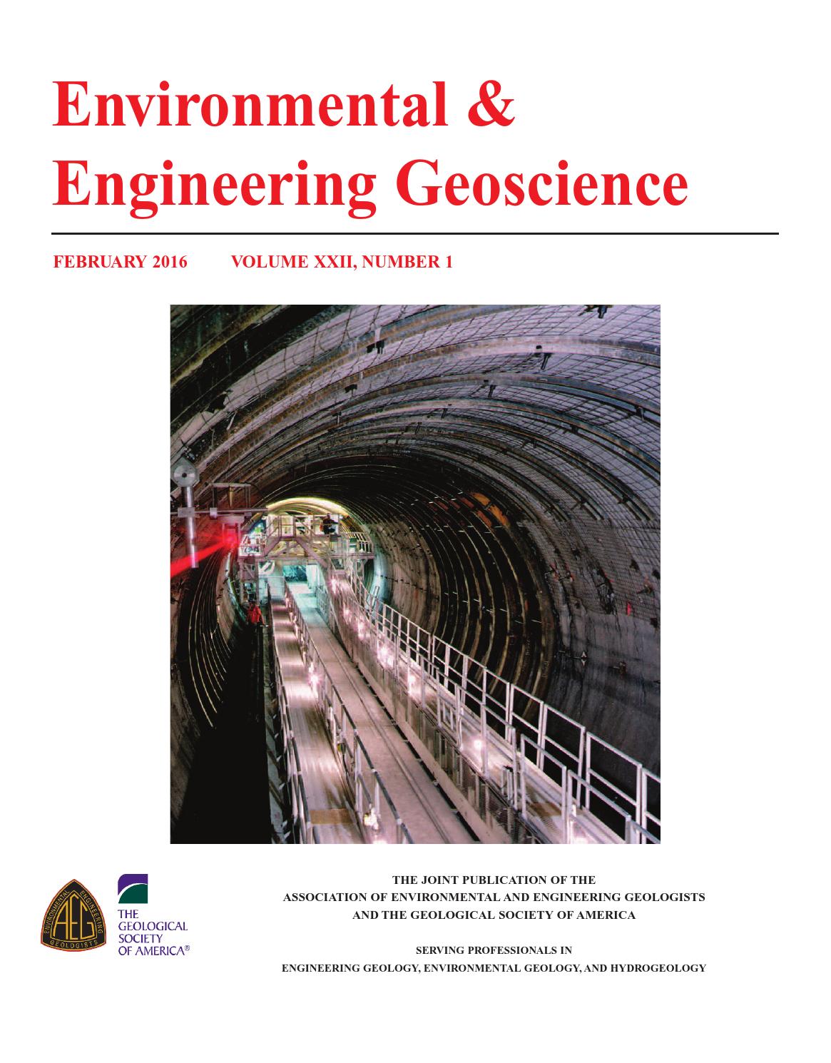 Environmental & Engineering Geoscience by Association of Environmental ...