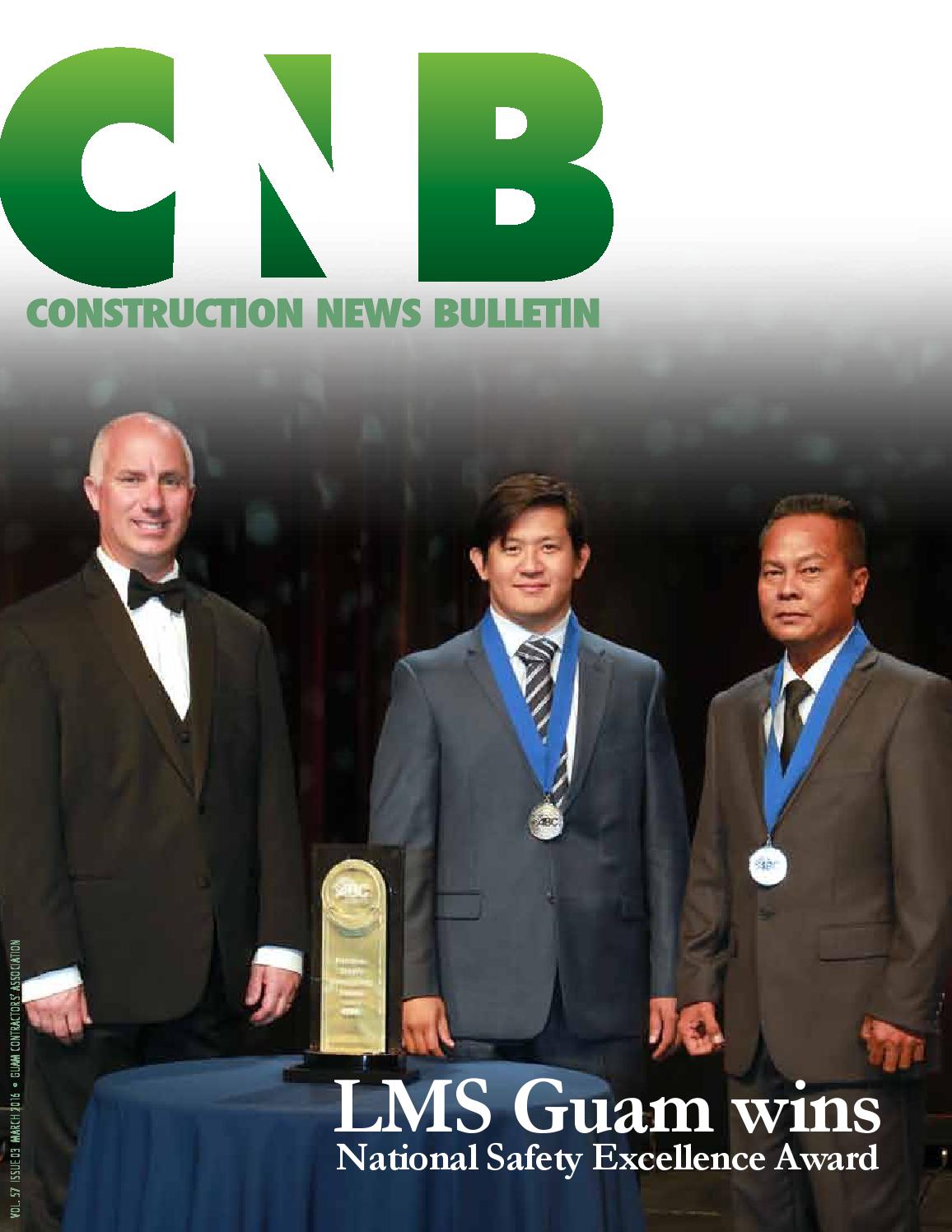 GCA Construction News Bulletin March 2016 by Guam Contrators ...