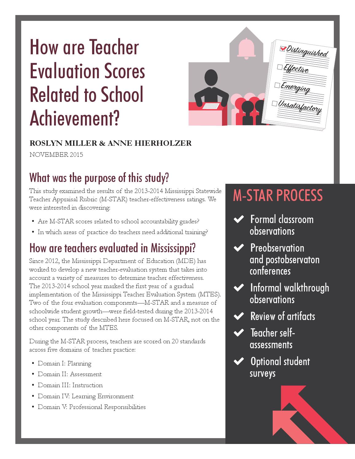 How are Teacher Evaluation Scores Related to School Achievement? by ...