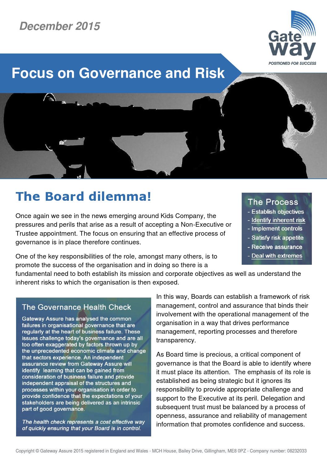 Focus on governance and risk flyer by Medway Community Healthcare - Issuu