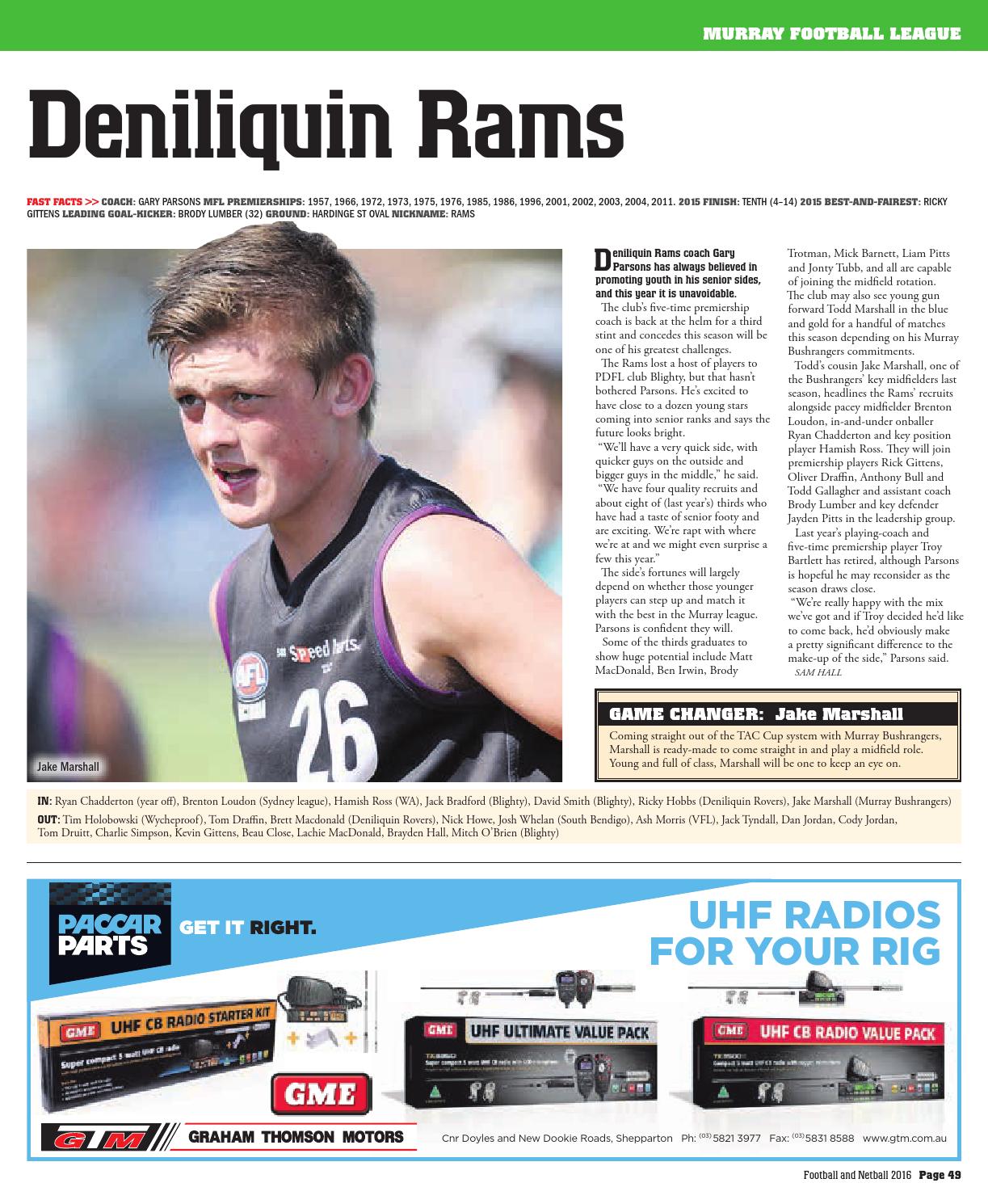 Football and netball 2016 magazine (low res) by McPherson Media Group ...