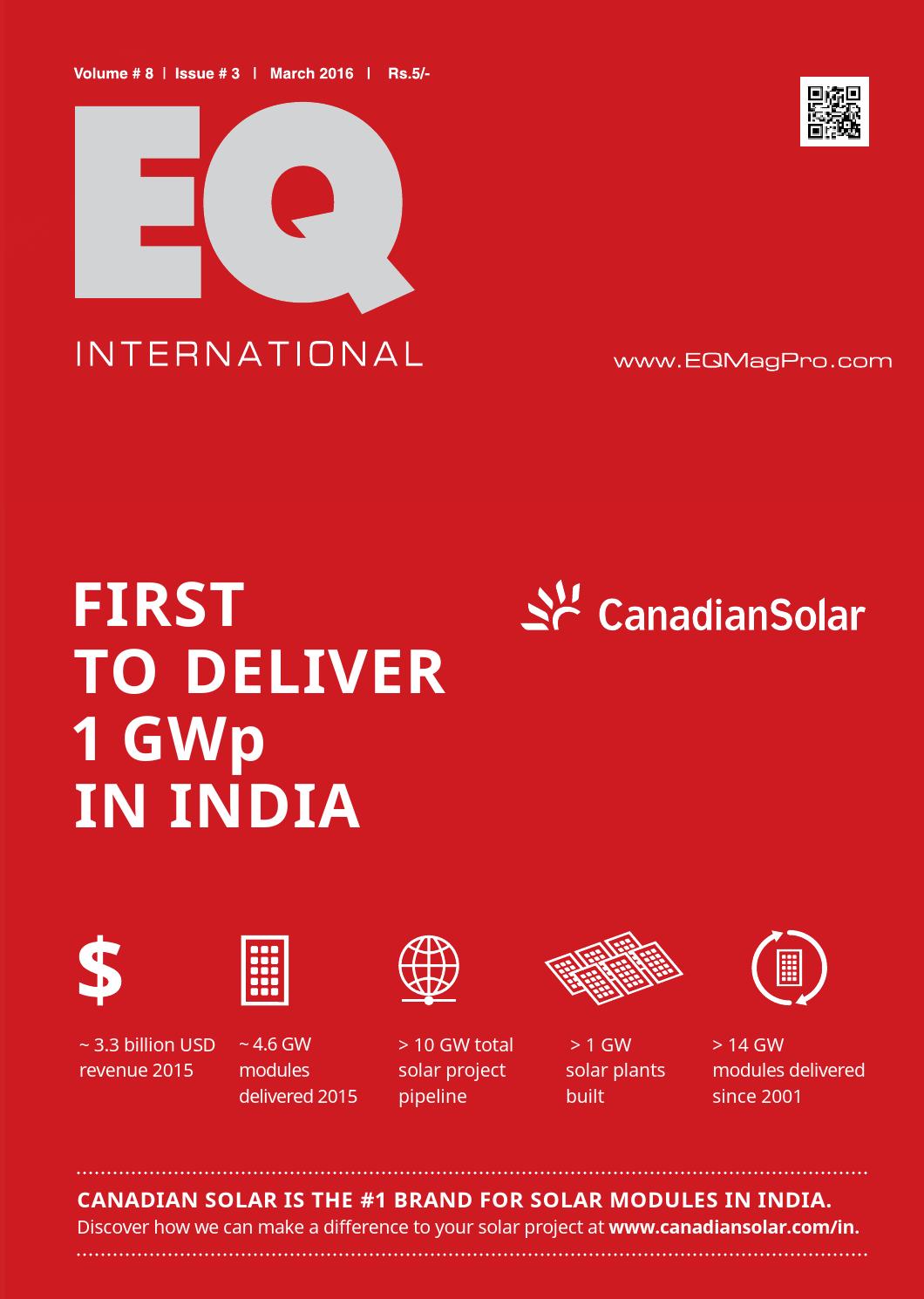 EQ Int'l Magazine March 2016 Edition by EQ Int'l Solar Media Group - Issuu