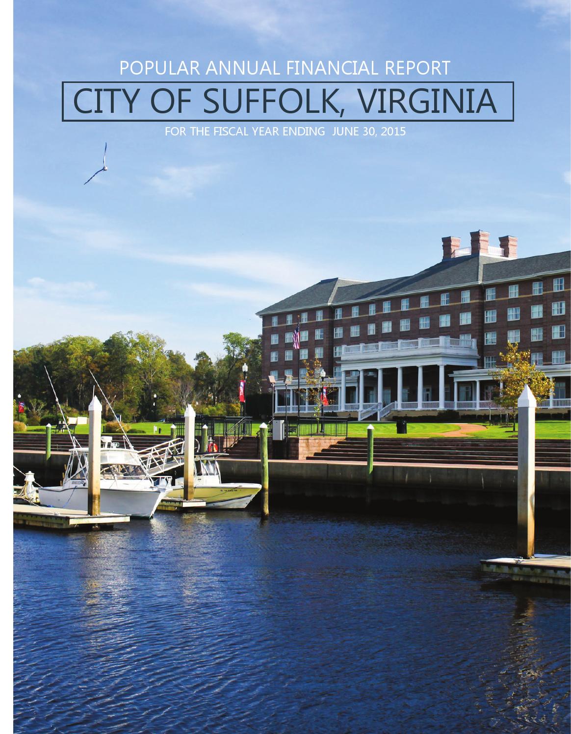Popular Annual Financial Report (PAFR) FY2015 by City of Suffolk ...