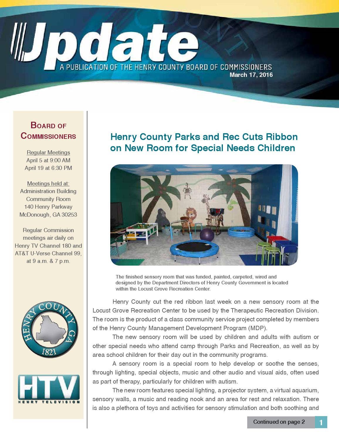 Henry County Update - Newsletter by Henry County Government - Issuu