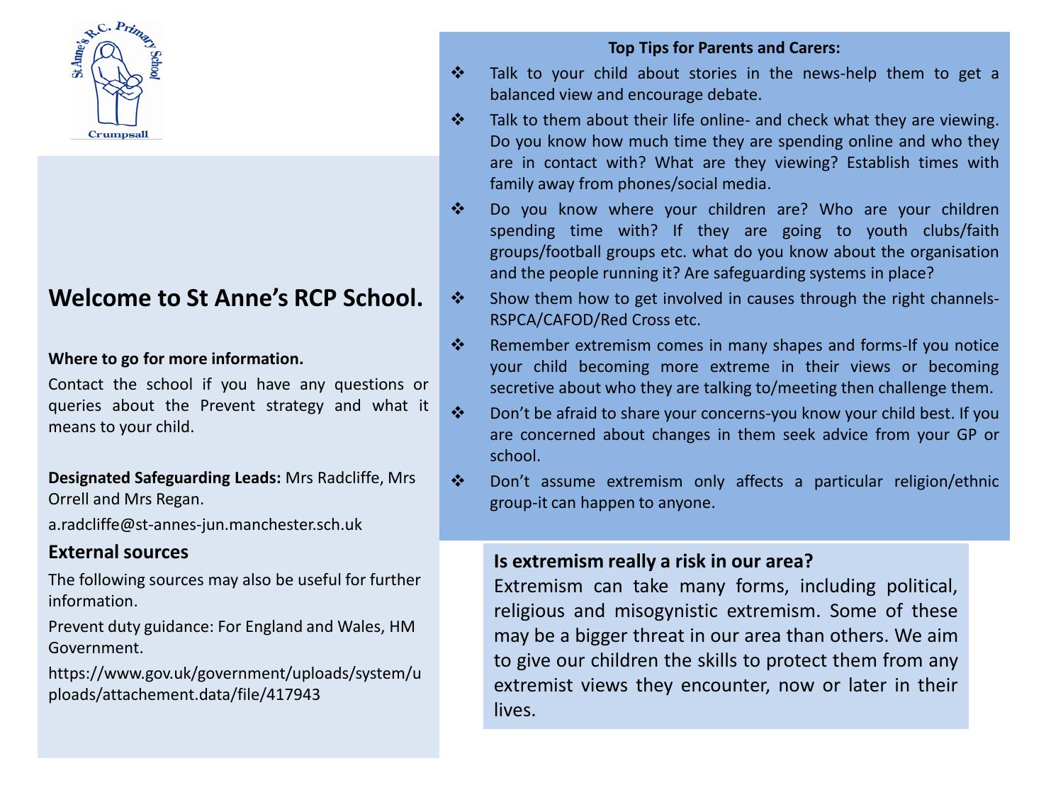 The Prevent Strategy- a guide for Parents and Carers. by Schudio - Issuu