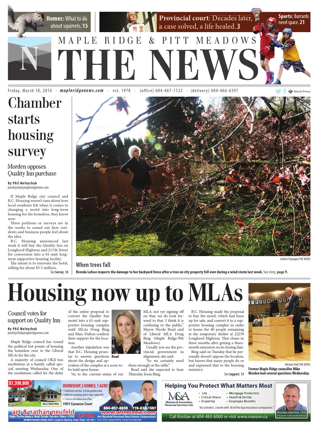 Maple Ridge News, March 18, 2016 by Black Press Media Group - Issuu