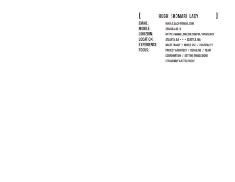 Hugh Shomari Lacy - Architecture Portfolio by Shomari Lacy - Issuu
