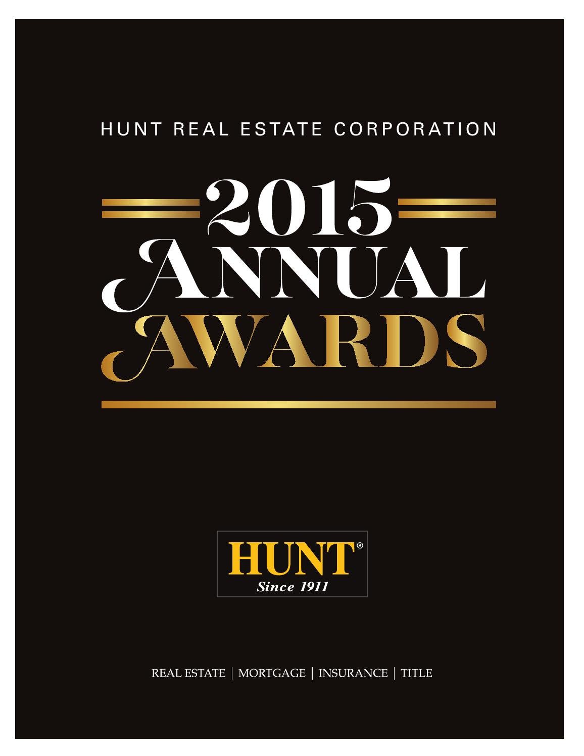 2015 HUNT Annual Awards by HUNT Marketing - Issuu