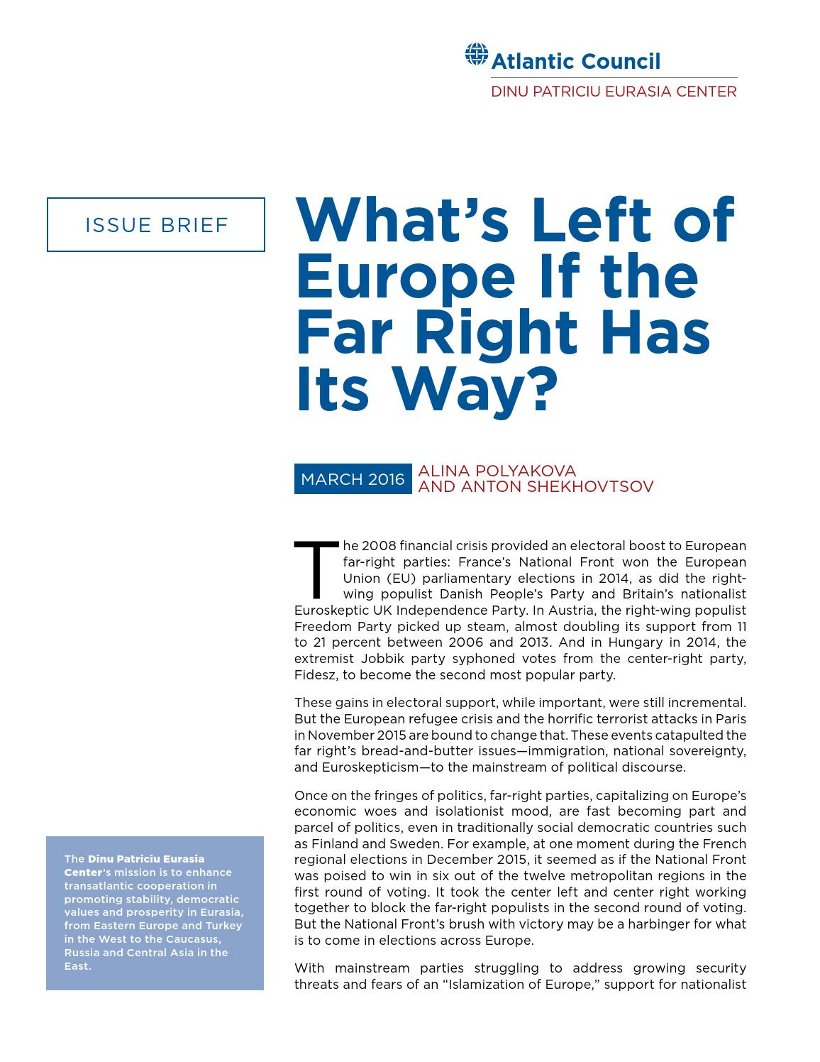 What's Left of Europe If the Far Right Has Its Way? by Atlantic Council ...