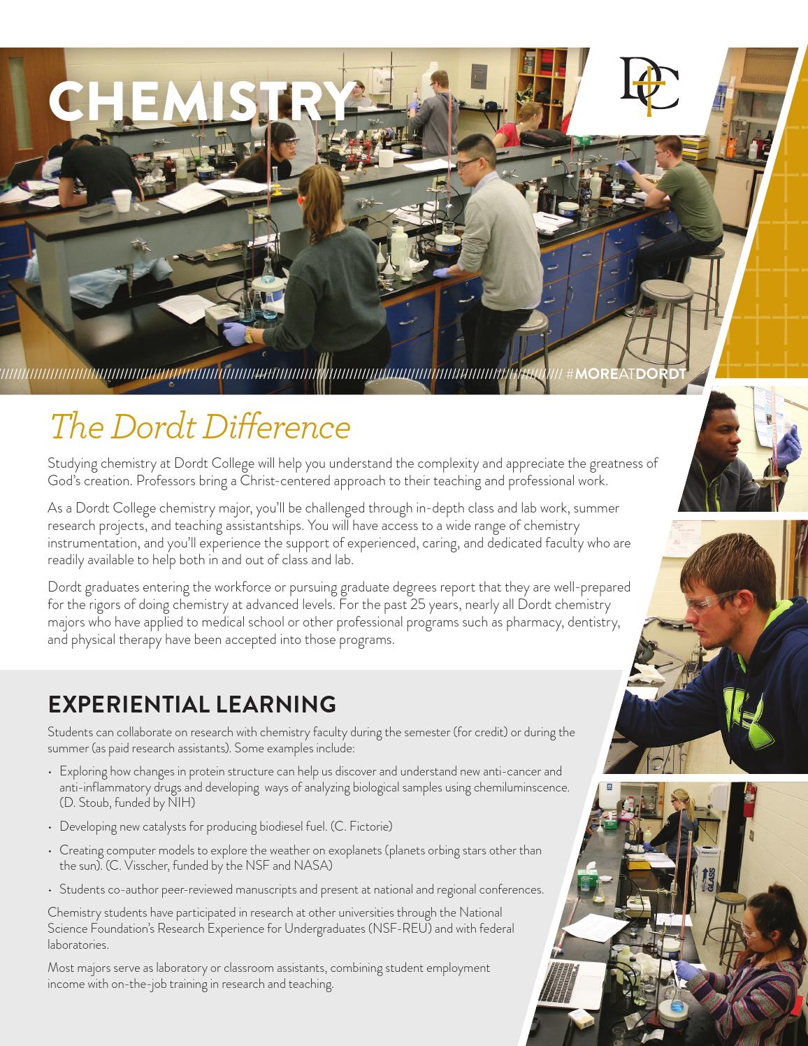 Chemistry information sheet by Dordt University - Issuu