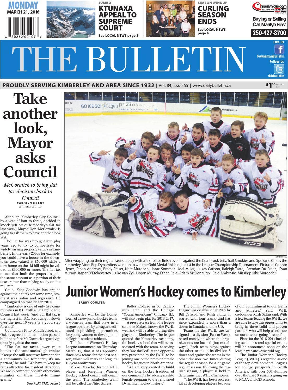 Kimberley Daily Bulletin, March 21, 2016 by Black Press Media Group - Issuu