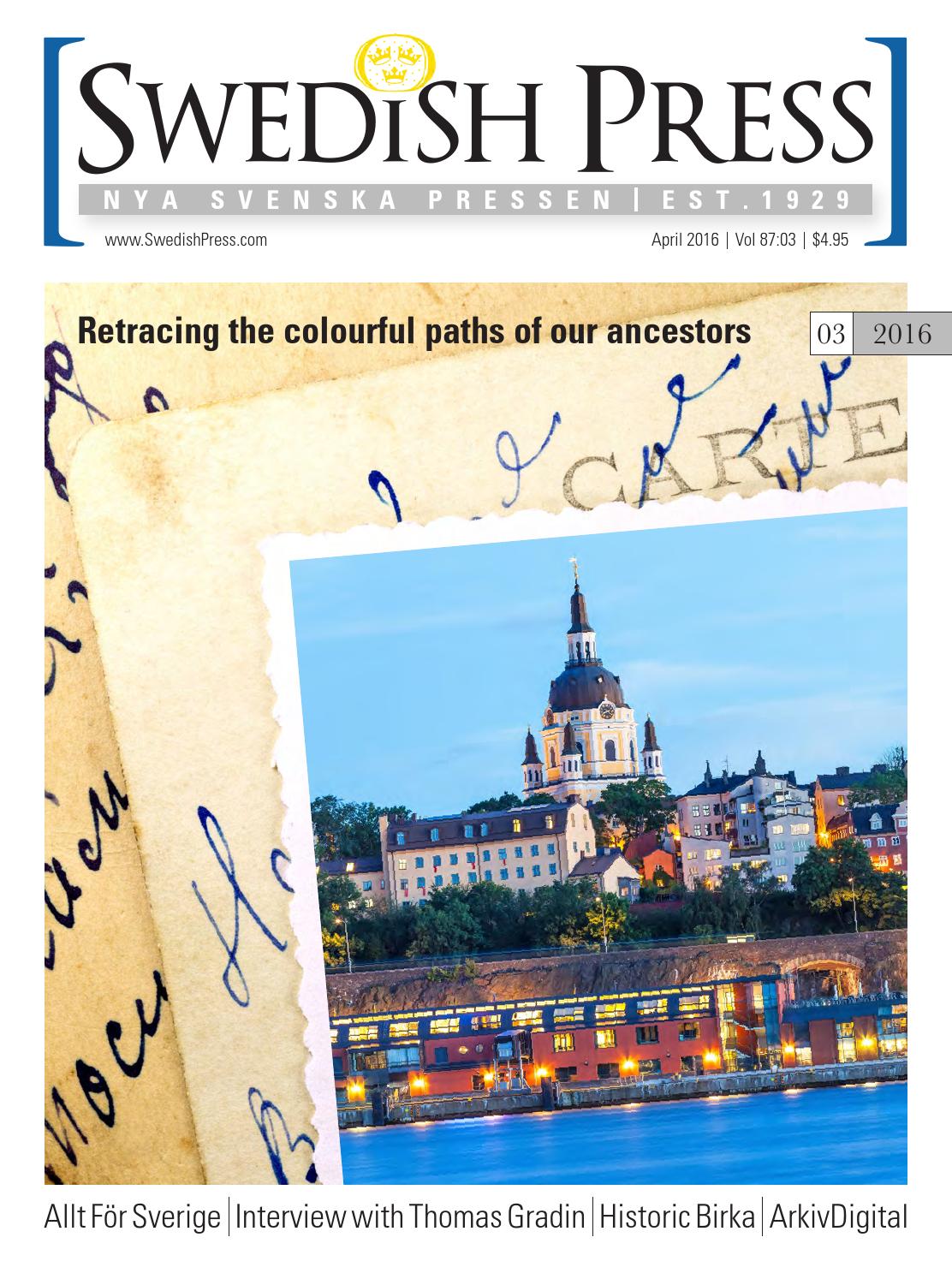 Swedish Press Sample Apr 2016 Vol 87:03 by Swedish Press - Issuu