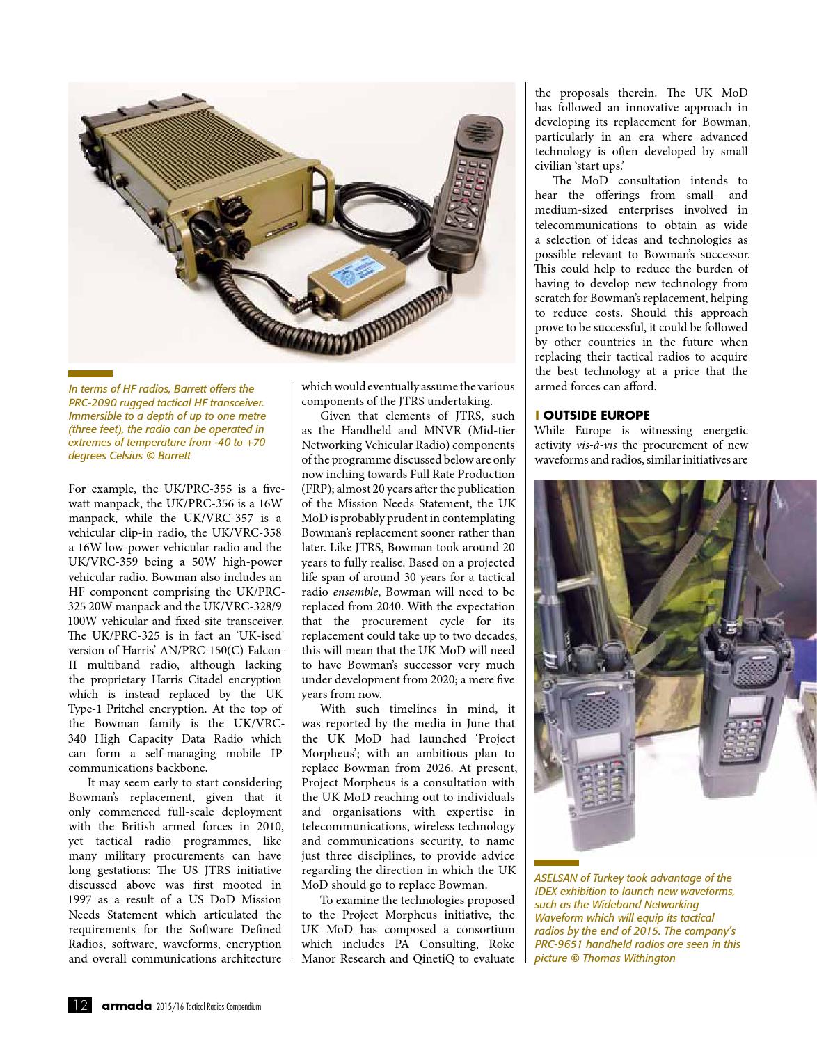 Tactical Radios Compendium 2015 by Armada International & Asian ...