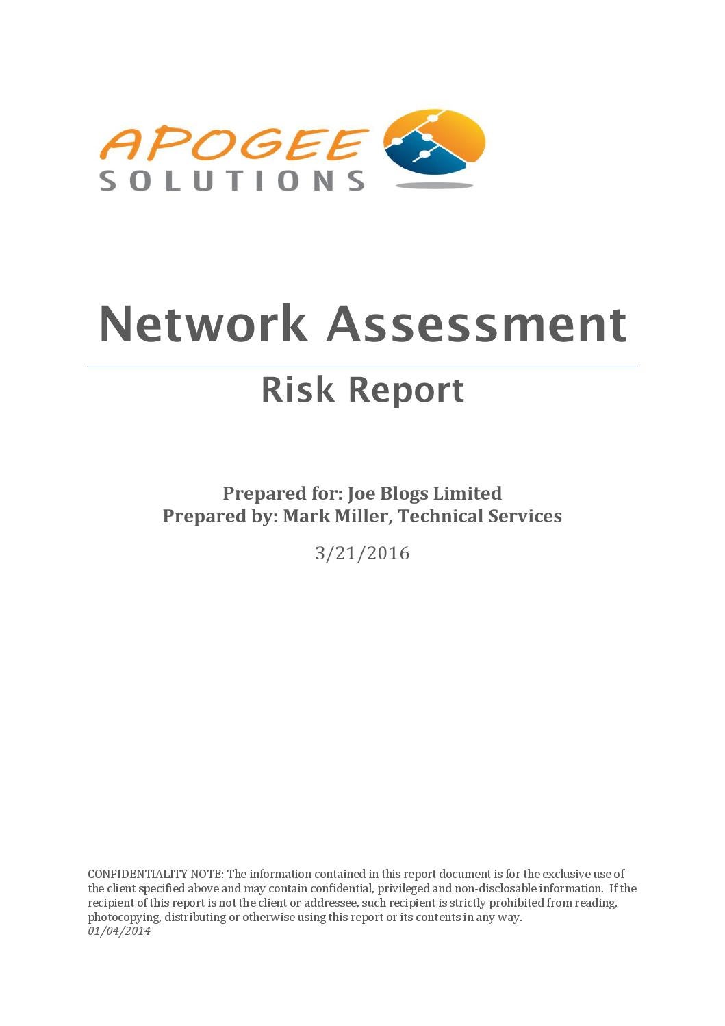 Client risk report by Derek Brown - Issuu