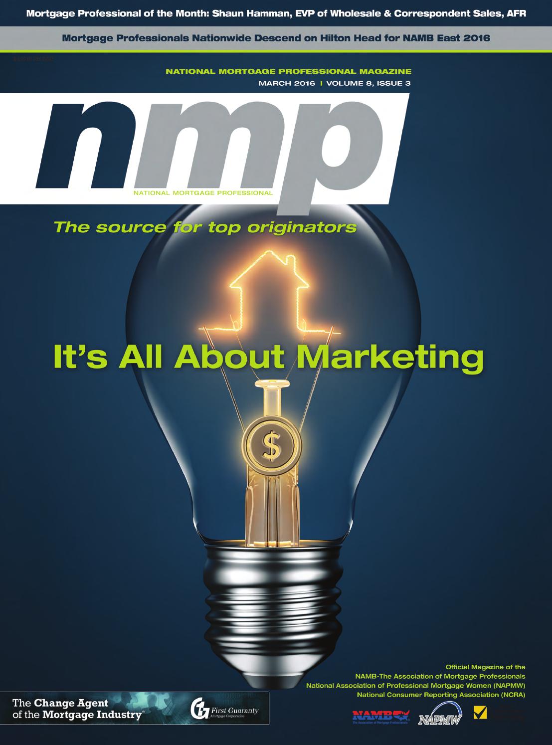 National Mortgage Professional Magazine March 2016 by United Sports ...