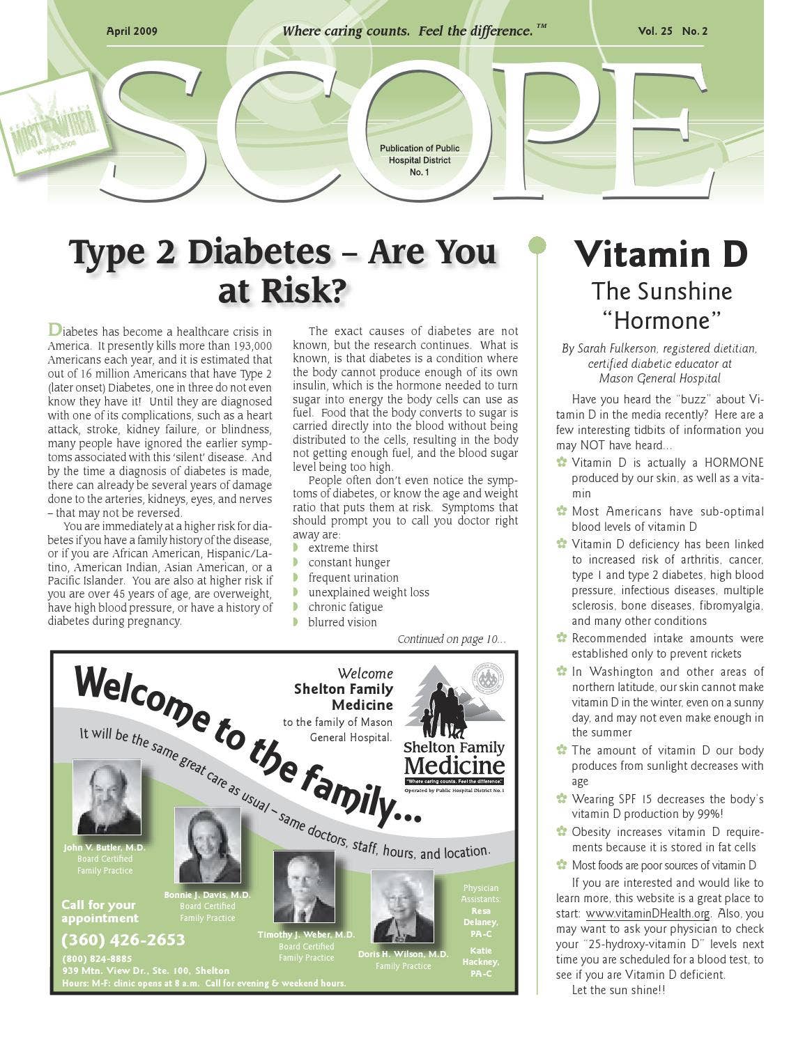 SCOPE Magazine April 2009 by Mason Health - Issuu