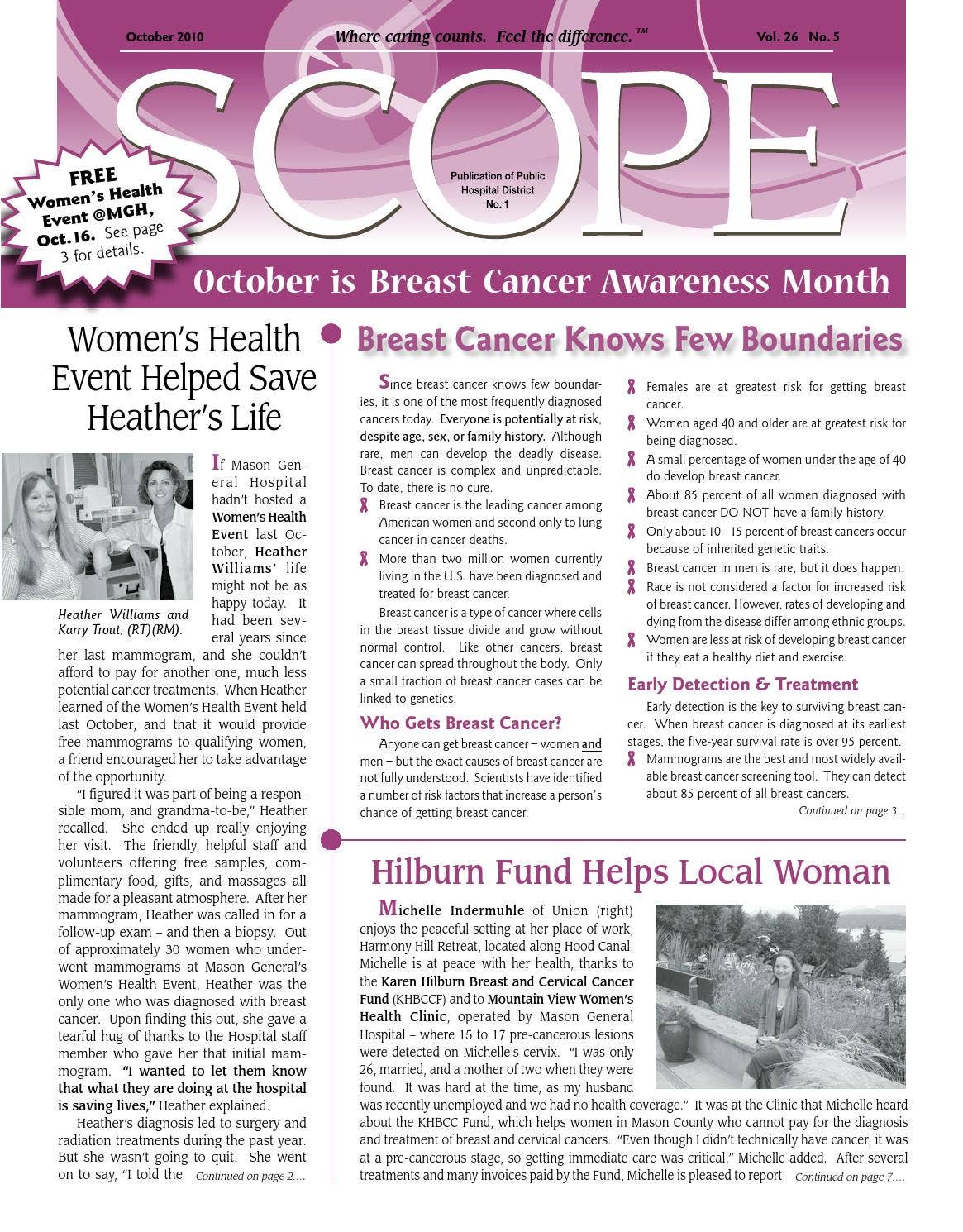 SCOPE Magazine October 2010 by Mason Health - Issuu