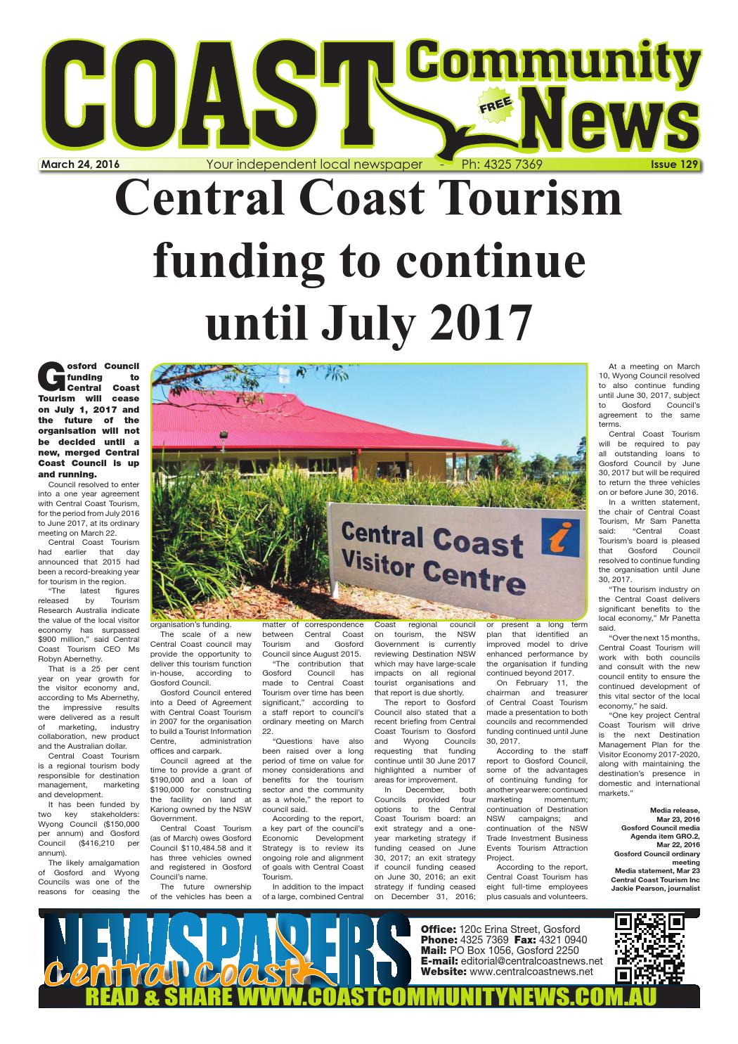 Issue 129 of COAST Community News by Central Coast Newspapers - Issuu